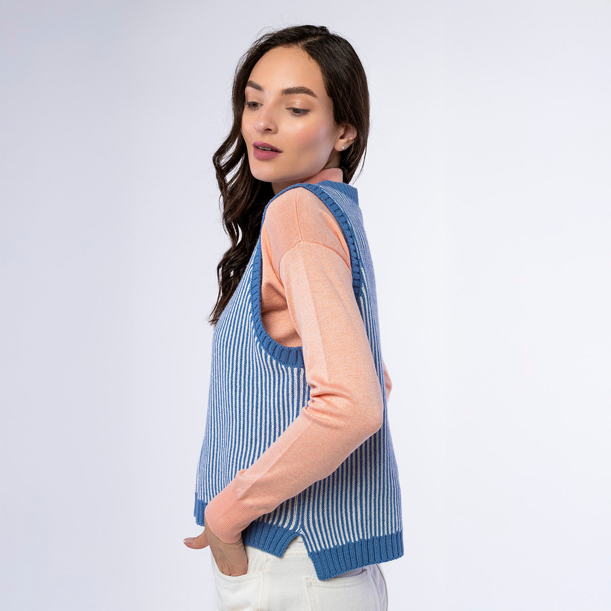 Chaleco Generra Tejido Bitono 325601